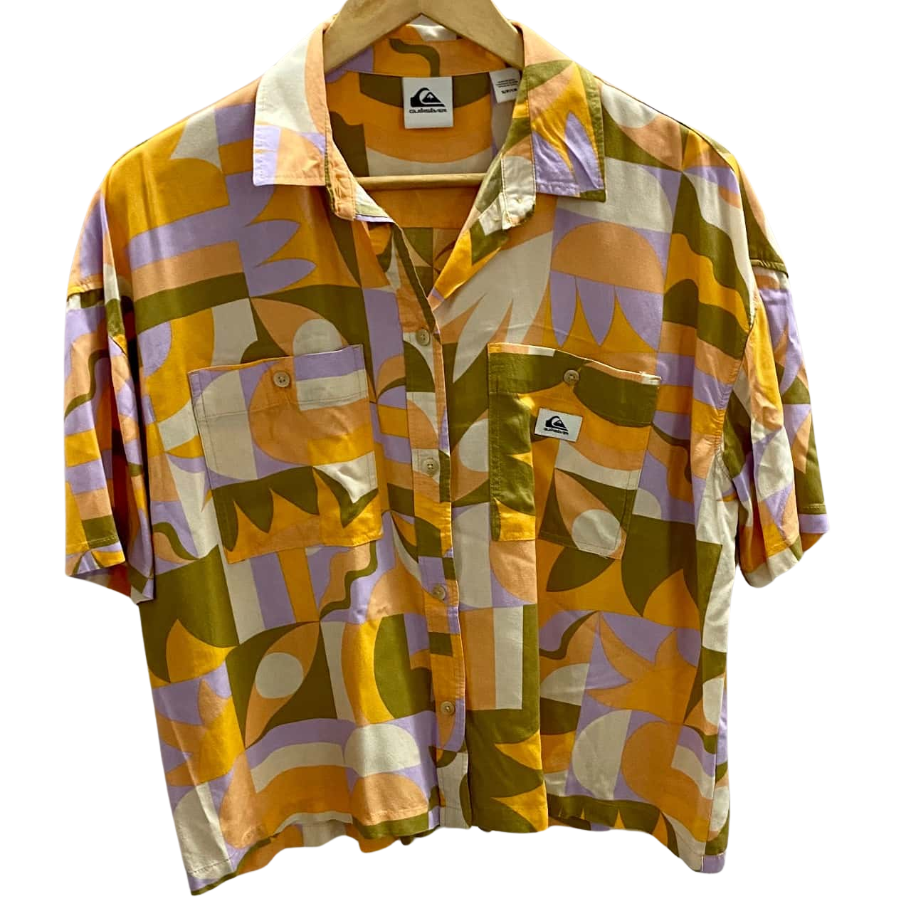 Quicksilver Size S Loose Fit Button Up / Shirts & Blouses / Short ...