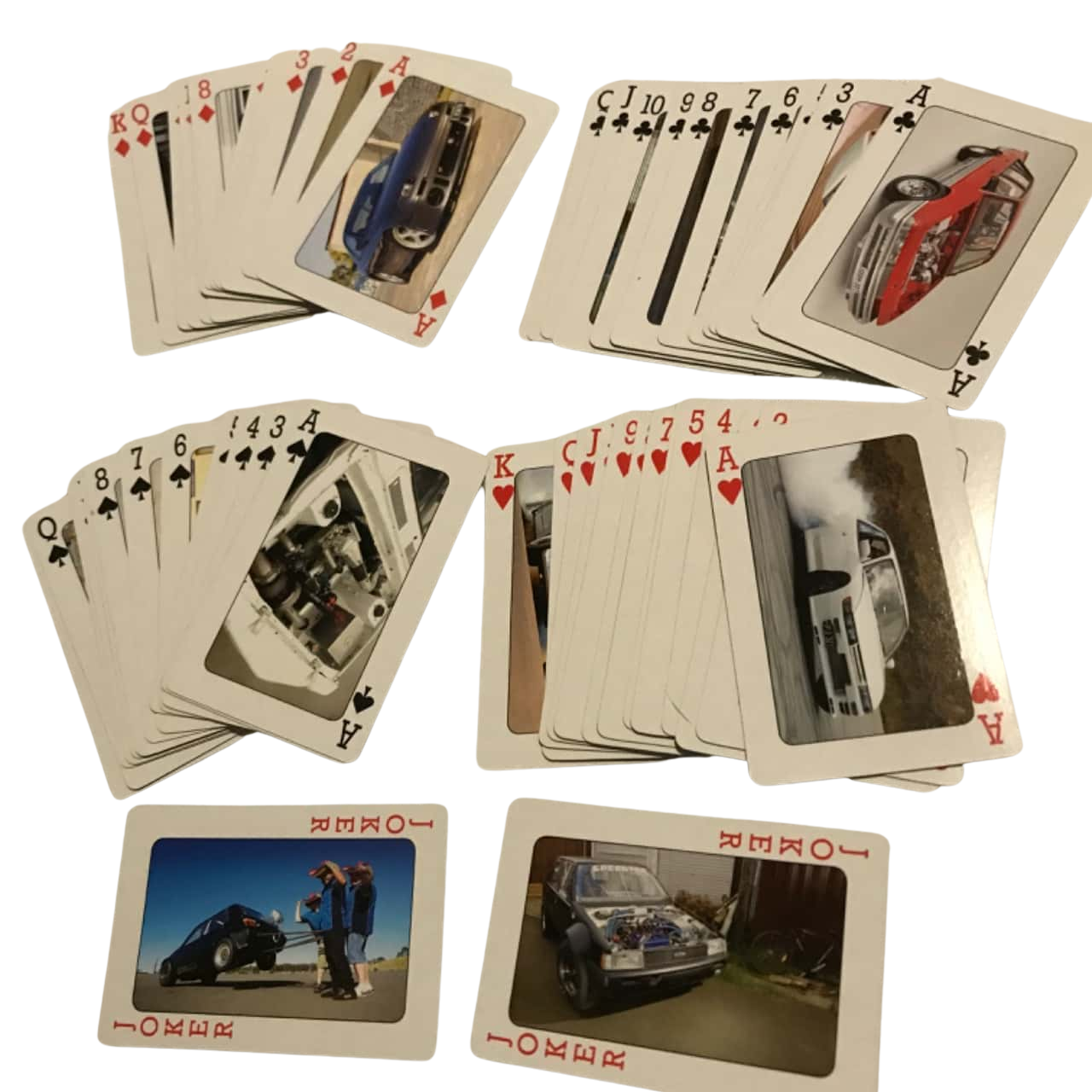 Vintage Zoom Assorted Car Themed Playing Cards Complete VGC. SE1727553(s)