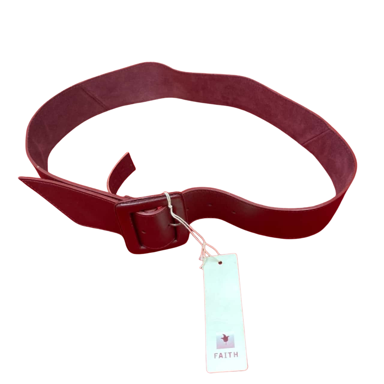 Faith Belt Womens Size M Maroon 105cm long (Brand new)(s)