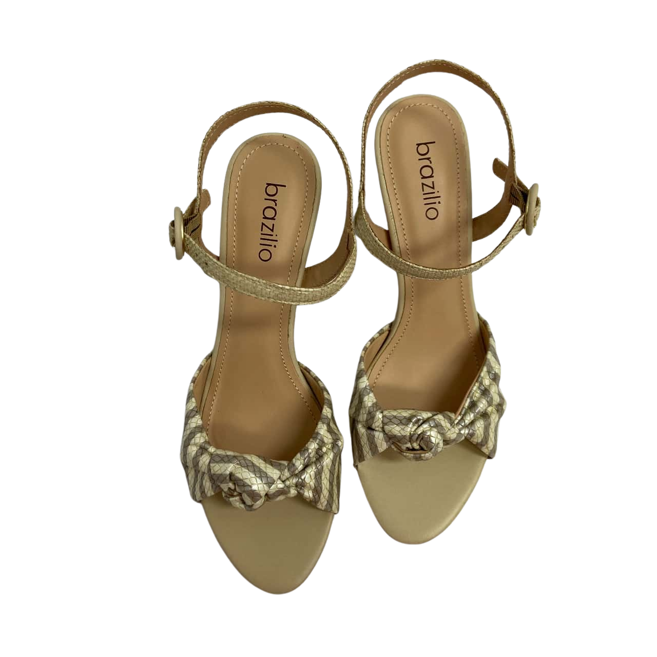 NEW Brazilio Women's Size 39 Beige / Cream Sandals (s)