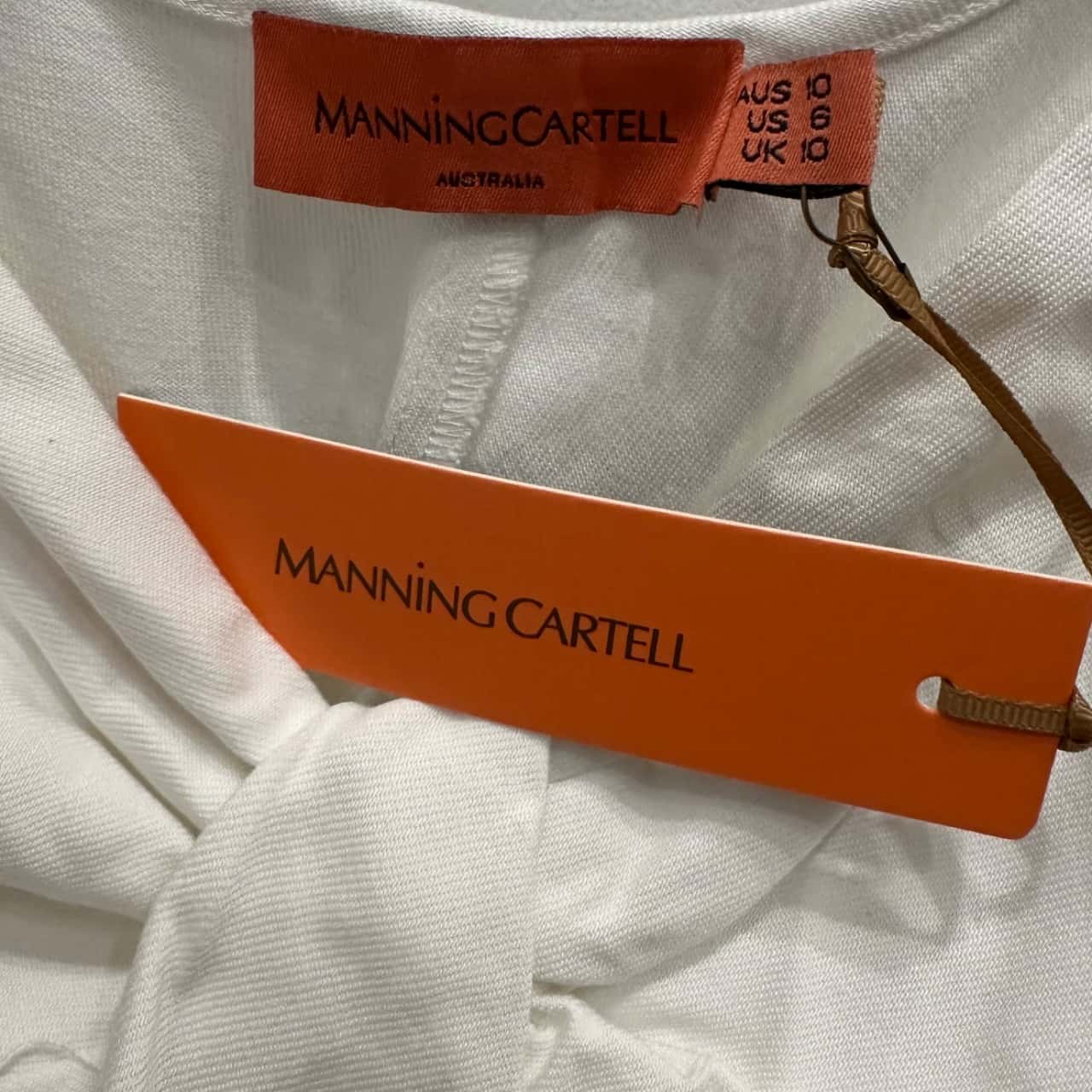 Manning Cartell Womens Size 10 Midi Dress White (s)