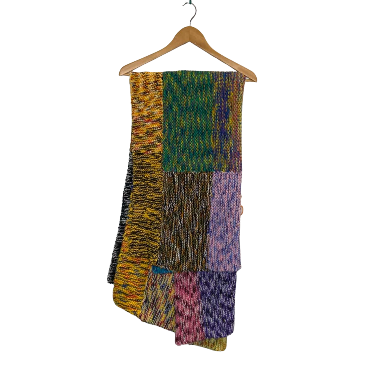 Homemade Knitted Multicoloured Throw (s)