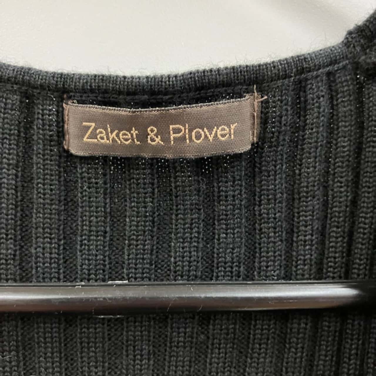 Zaket & Plover Womens Size M Sweater Vest Black (s)