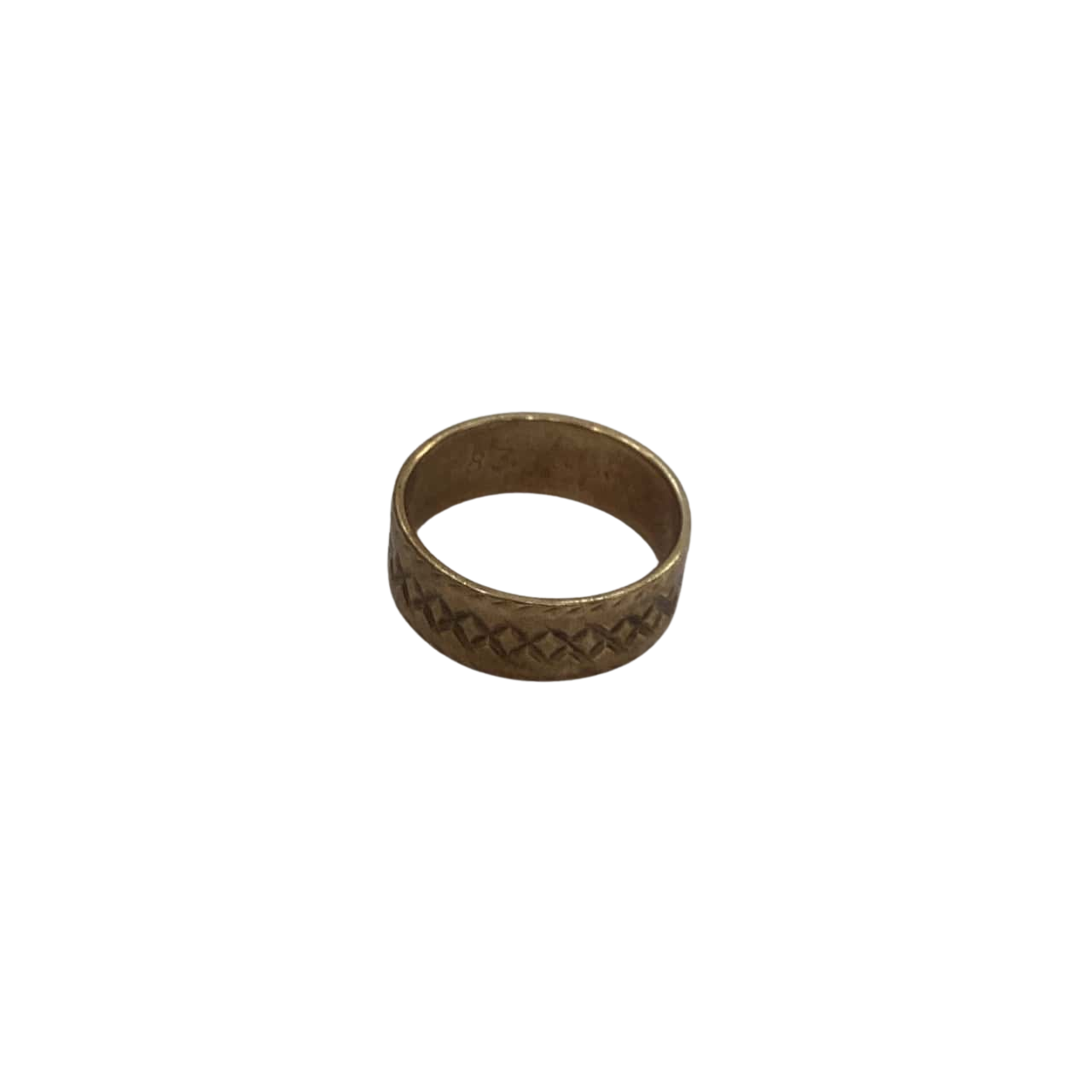 Womens Mid Century 9ct Gold Siffari Stamped Ring