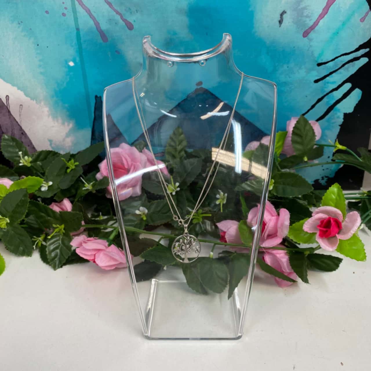 Goldmark sterling silver 925 tree of life necklace New