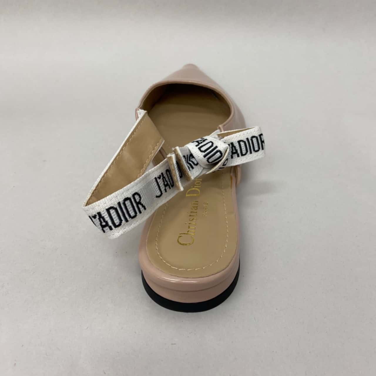 Womens J'Adior Ribbon Slingback Flats - Size 41D -Beige (s)