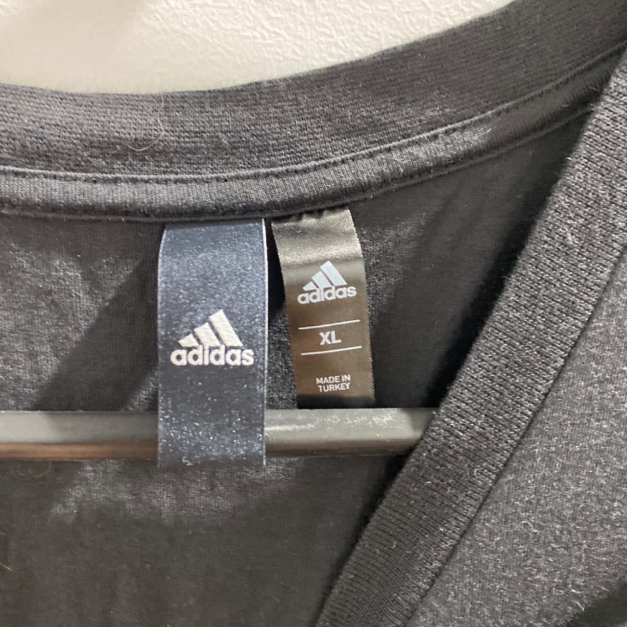 Adidas Mens Black and Gold Muscle Tee. Size XL(s)