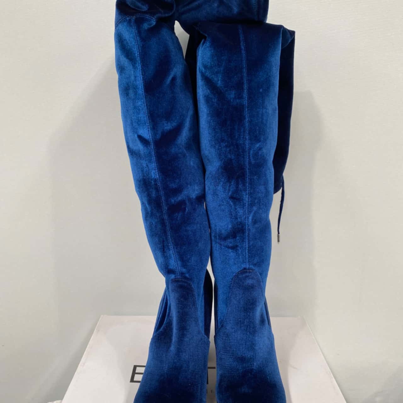 Women’s ‘BETTS’ Royal Blue Velvet Boots(s)