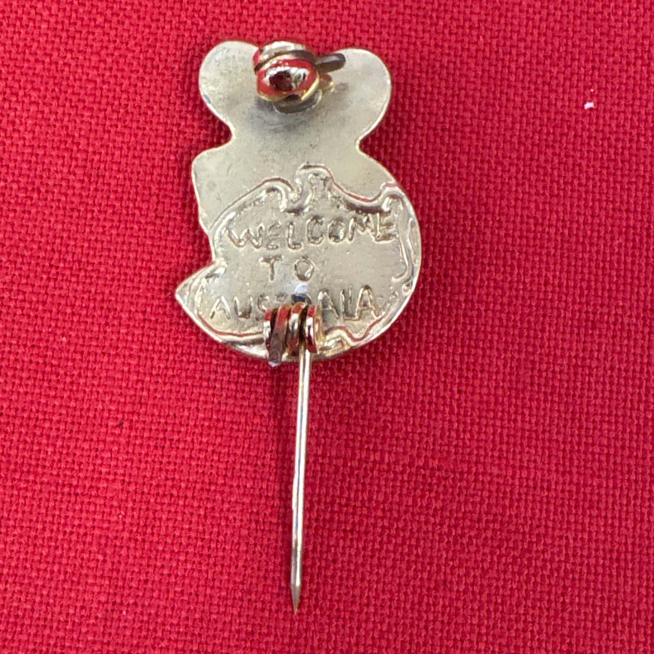 Women's Gold Tone Koala Brooch Featuring Abalone Shell Inlay