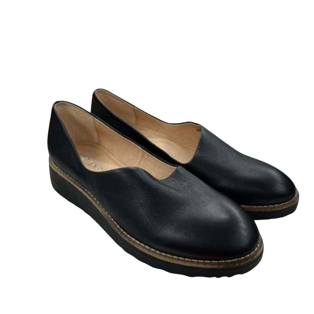 Top End "Oh Dear" Womens Size 38 Black Leather Shoes as NEW RRP $179.95(s)