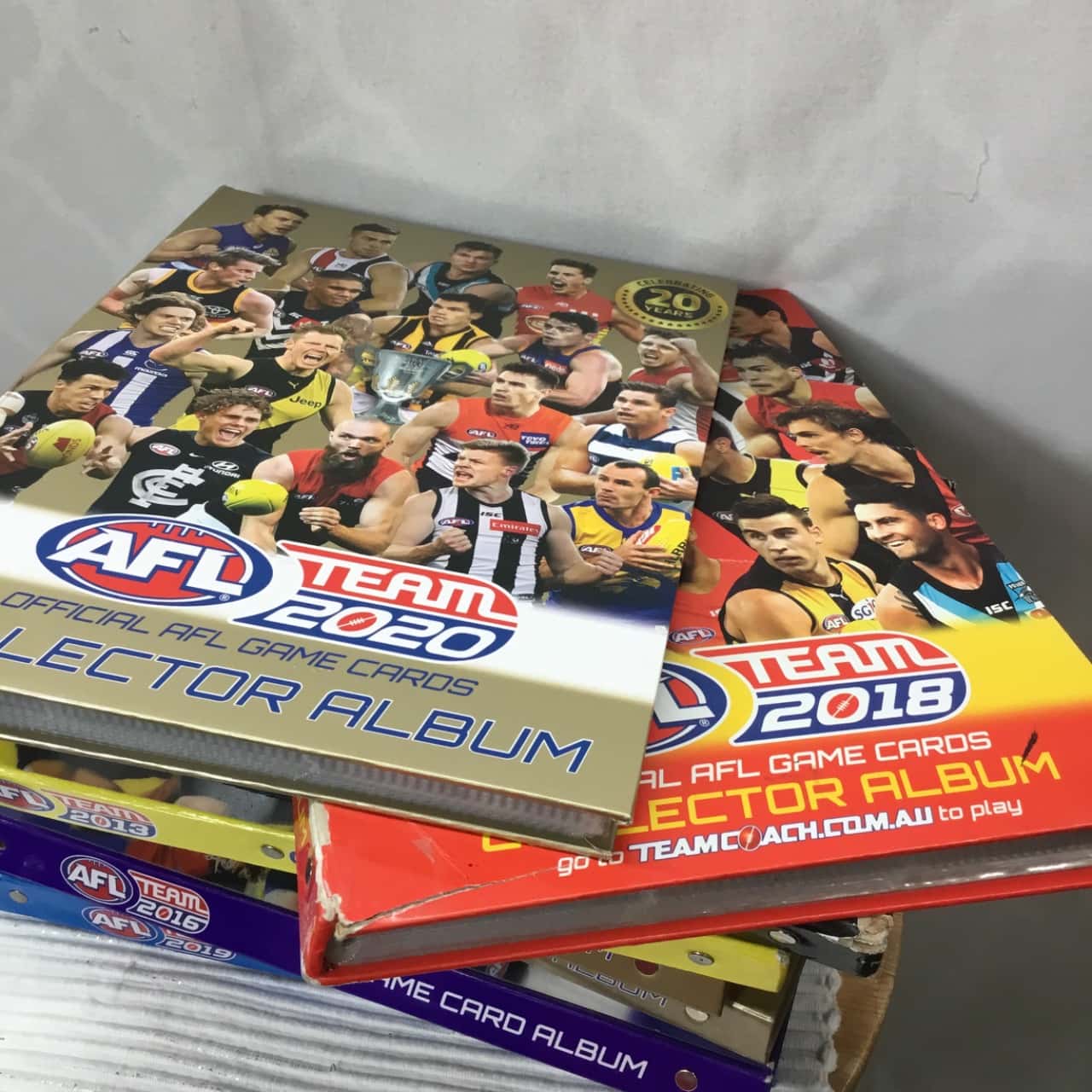 8 AFL Official Game Card Collector Albums & 2000+ extra AFL cards