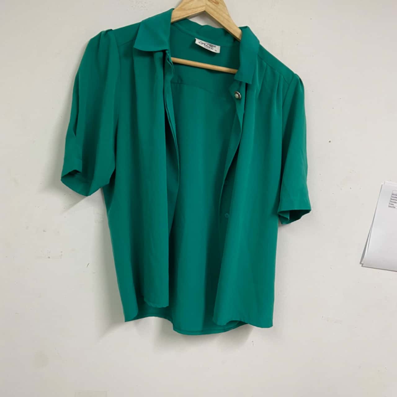 Pelaco Womens Size 12 Button Up Green
