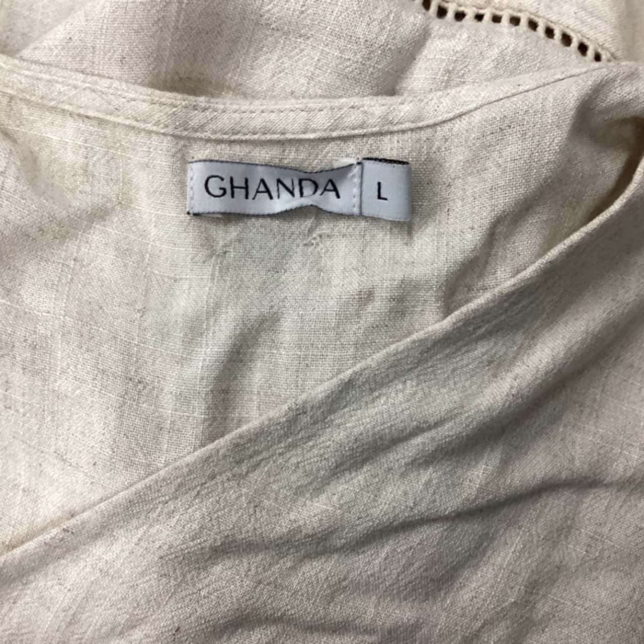 Ghanda Womens Size L Beige Dress(s)