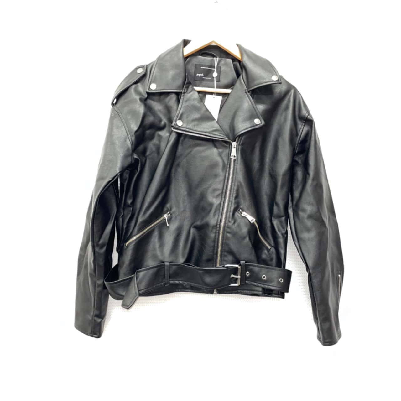 Supré Womens Size 10 / 12 / M / S Front Zipper Jacket Black (s)