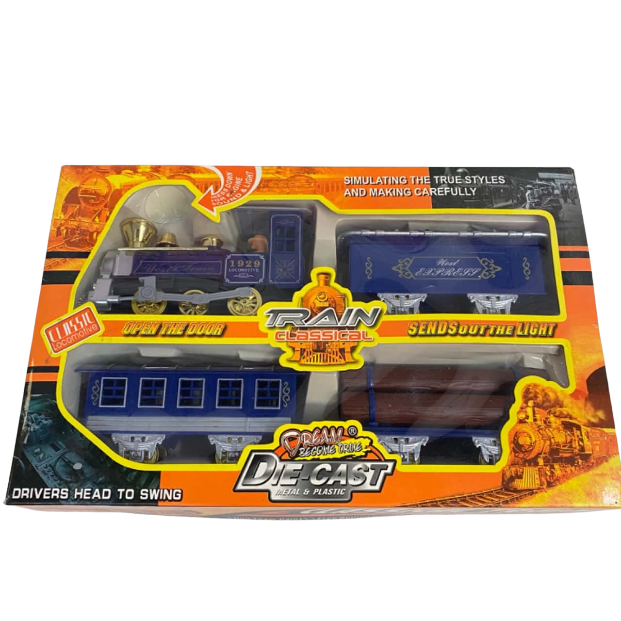 Dream Become True Die-Cast Metal & Plastic Classic Locomotive