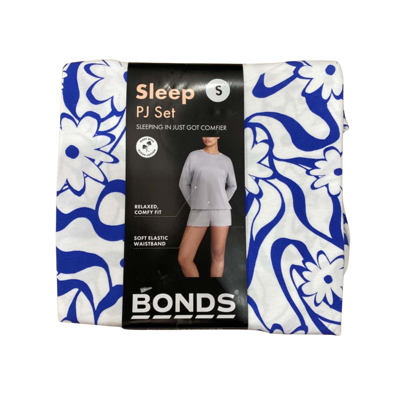 Bonds Womens Size 10 Blue Floral PJ Set