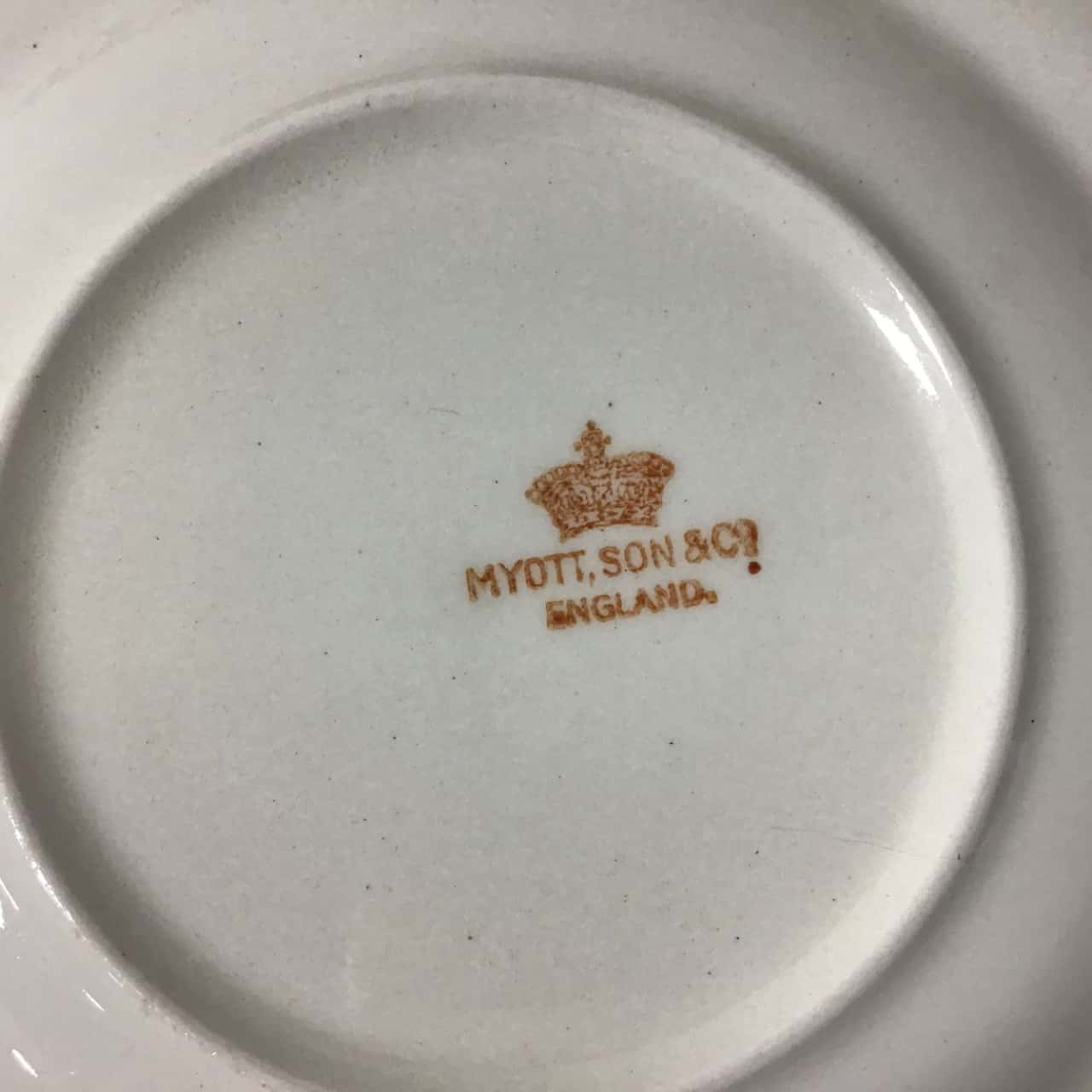 Vintage Myott Son & Co White / Blue / Flower Pattern Bone China Square ...