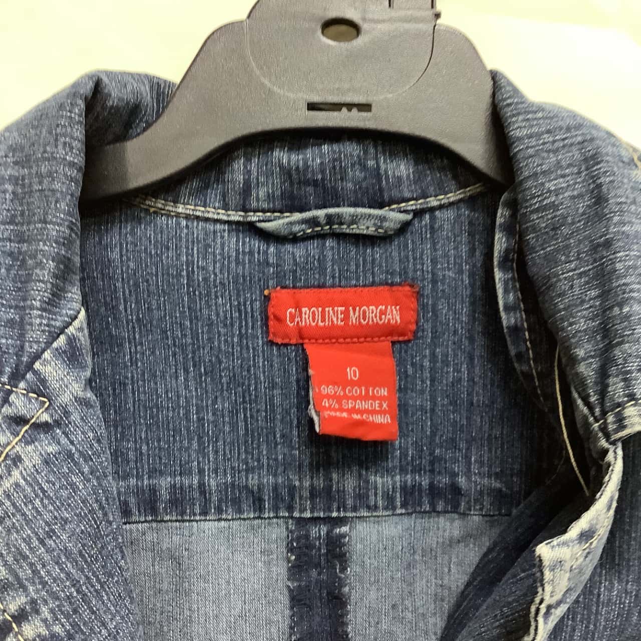 Caroline Morgan Womens Size 10 Blue Jacket (s)