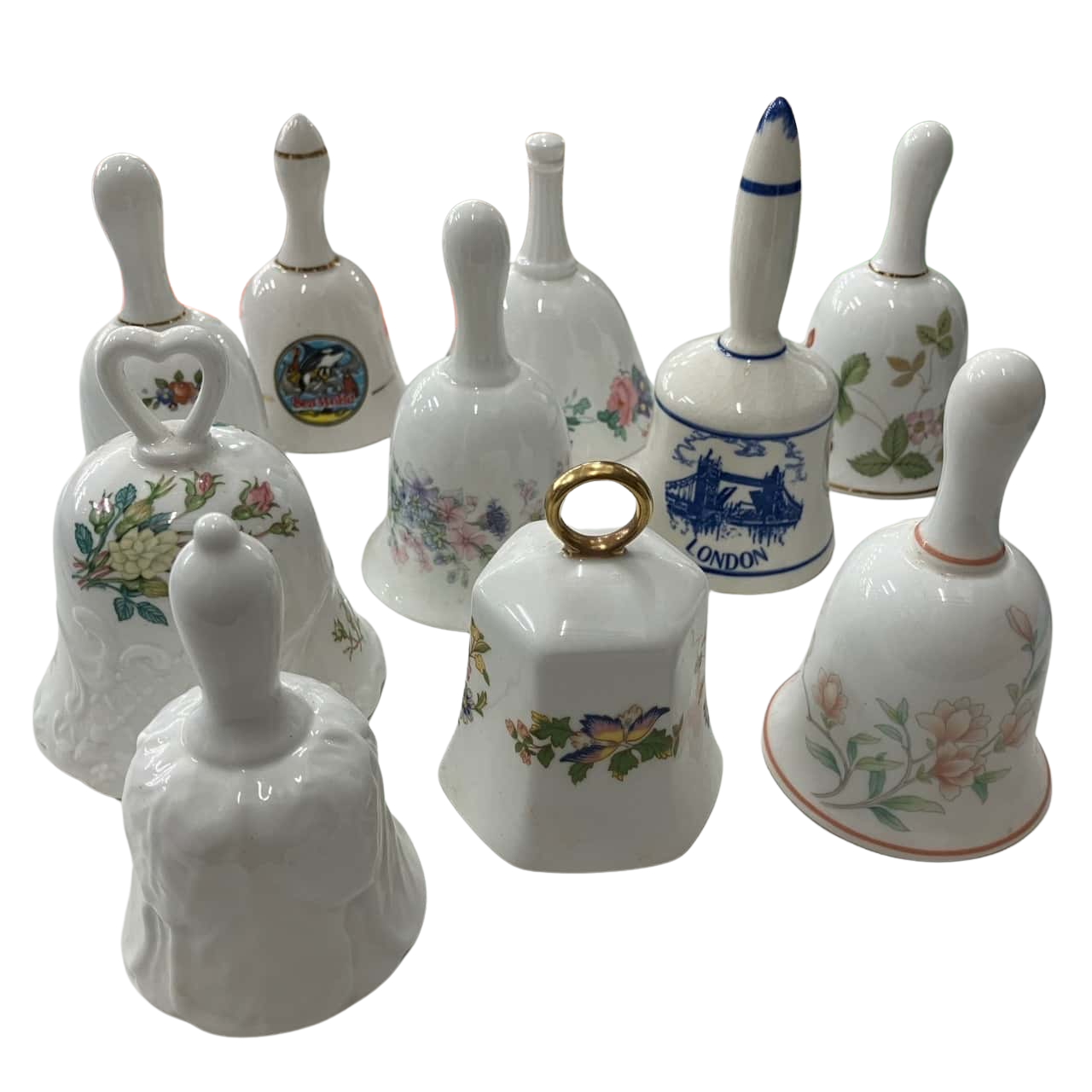 Collectable Bells - Wedgewood, Coalport, Poole and more x 10(s)