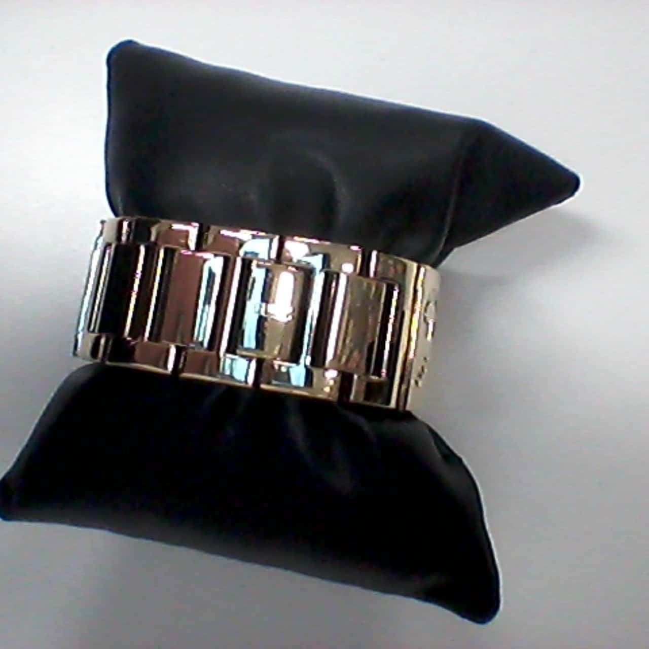 Guess Ladies Gold Coloured Leopard Print Watch - as is(s)