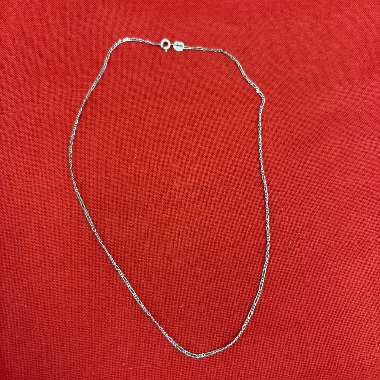 Women's 925 Silver Figaro link Chain Necklace (s)