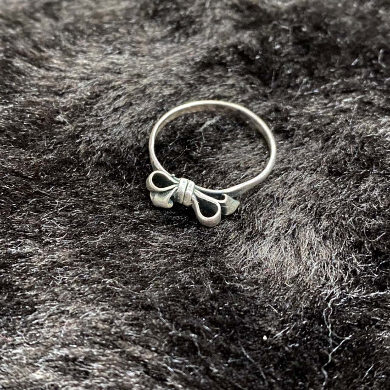 Womens 925 Silver Vintage Bow Ring(s)