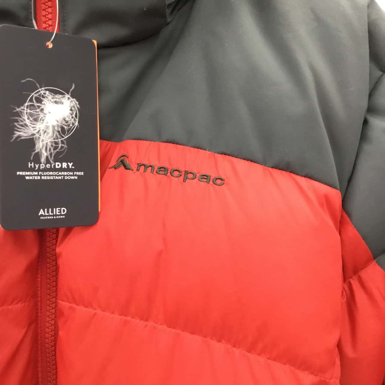 Macpac/ Mens Size S Winter Coat Grey / Red (s)