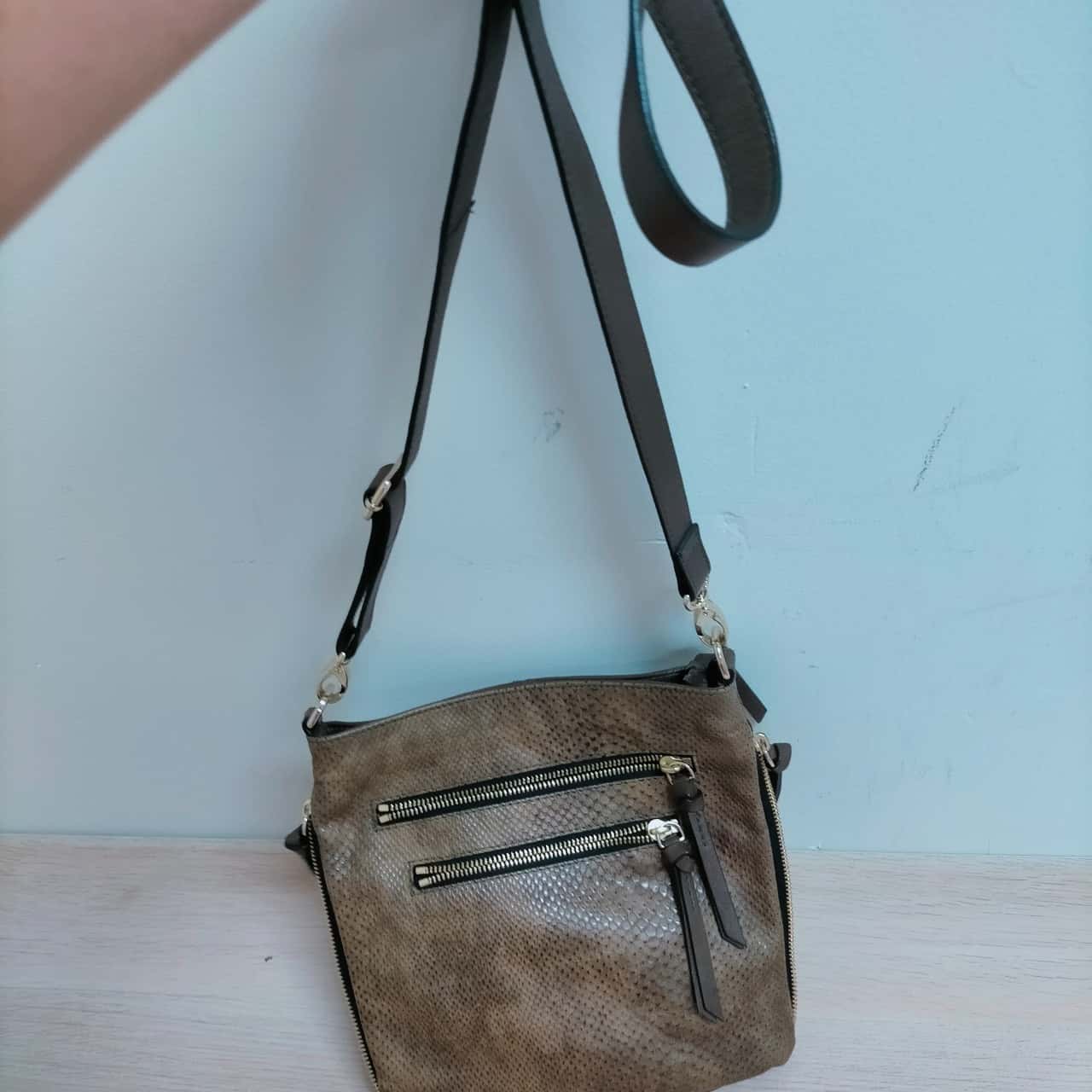Witchery Leather Animal Print Bag VGUC(s)