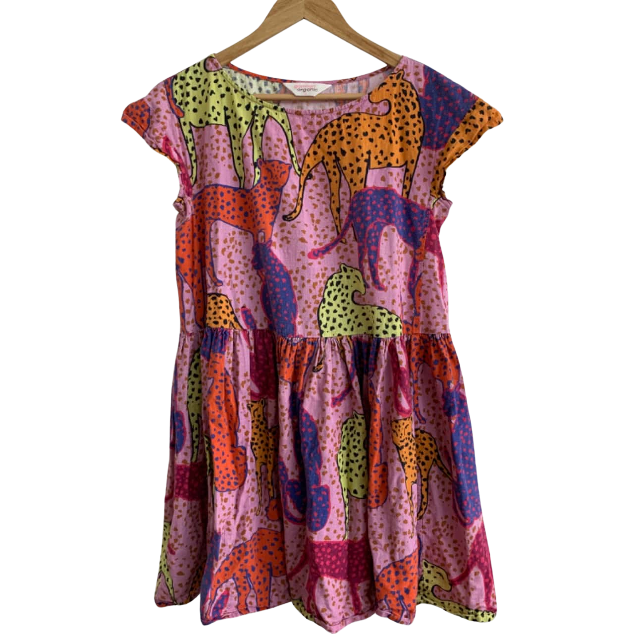 Gorman Size 10 Pink Graphic Mini Dress (s)