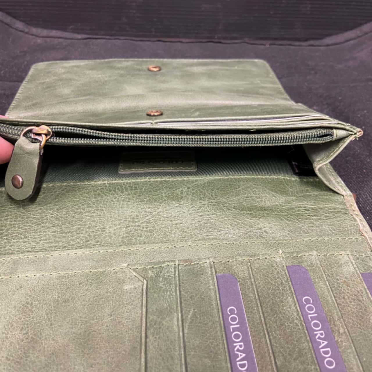 Colorado Green Leather Large Trifold Wallet(s)