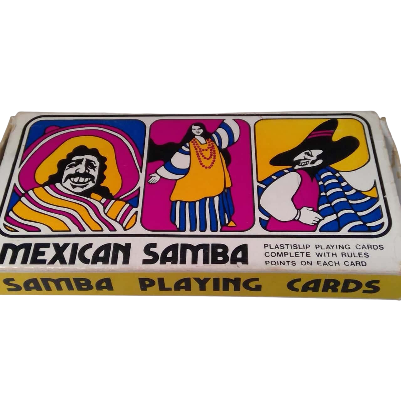 Vintage Mexican Samba Playing Cards Spanish Matador 3 Pack & Instructions