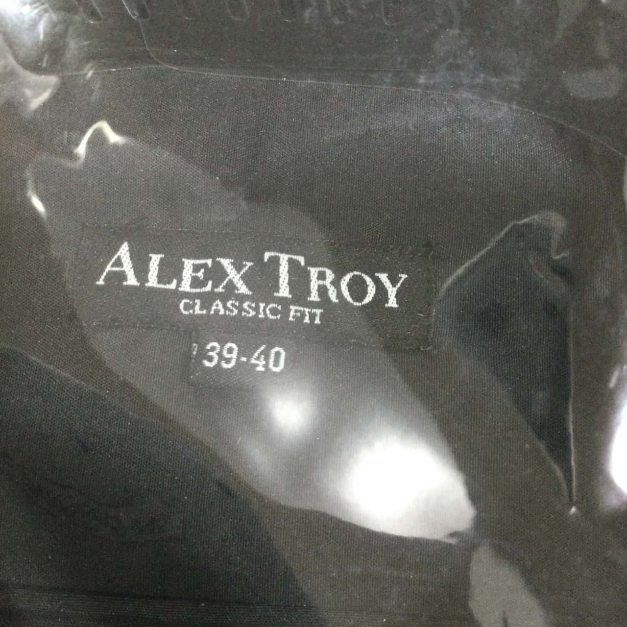 Alex Troy, Mens L/S Shirt, Size 39/40, Black (s)