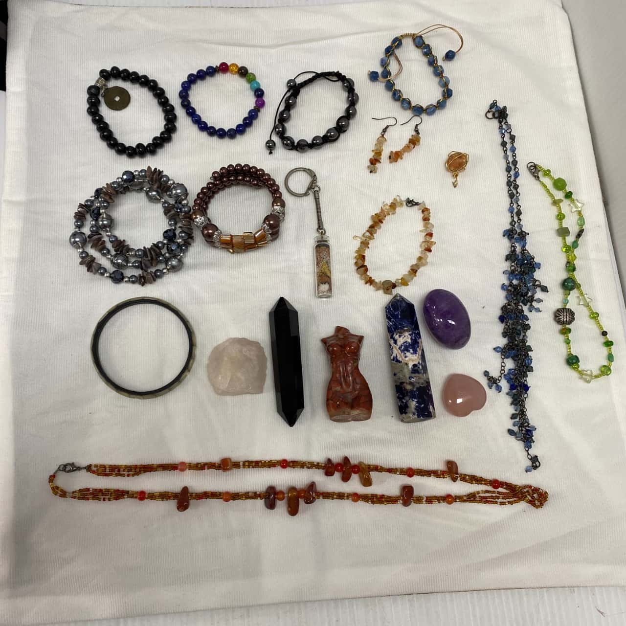 Bundle of Assorted Jewellery items Gems and Crystals(s)
