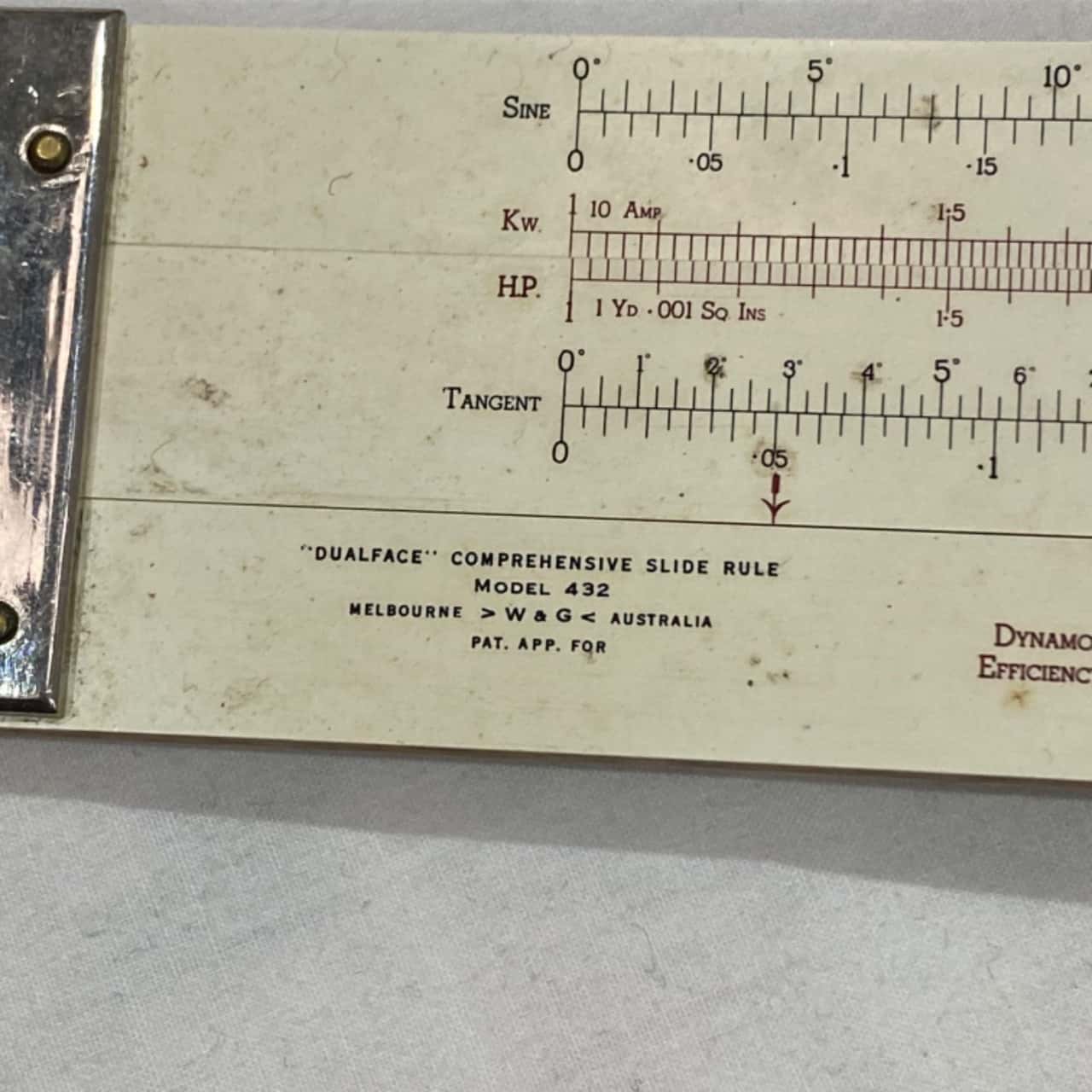 W&G DualFace Sliding Compressive Ruler with Case inc Circa 1940s ...