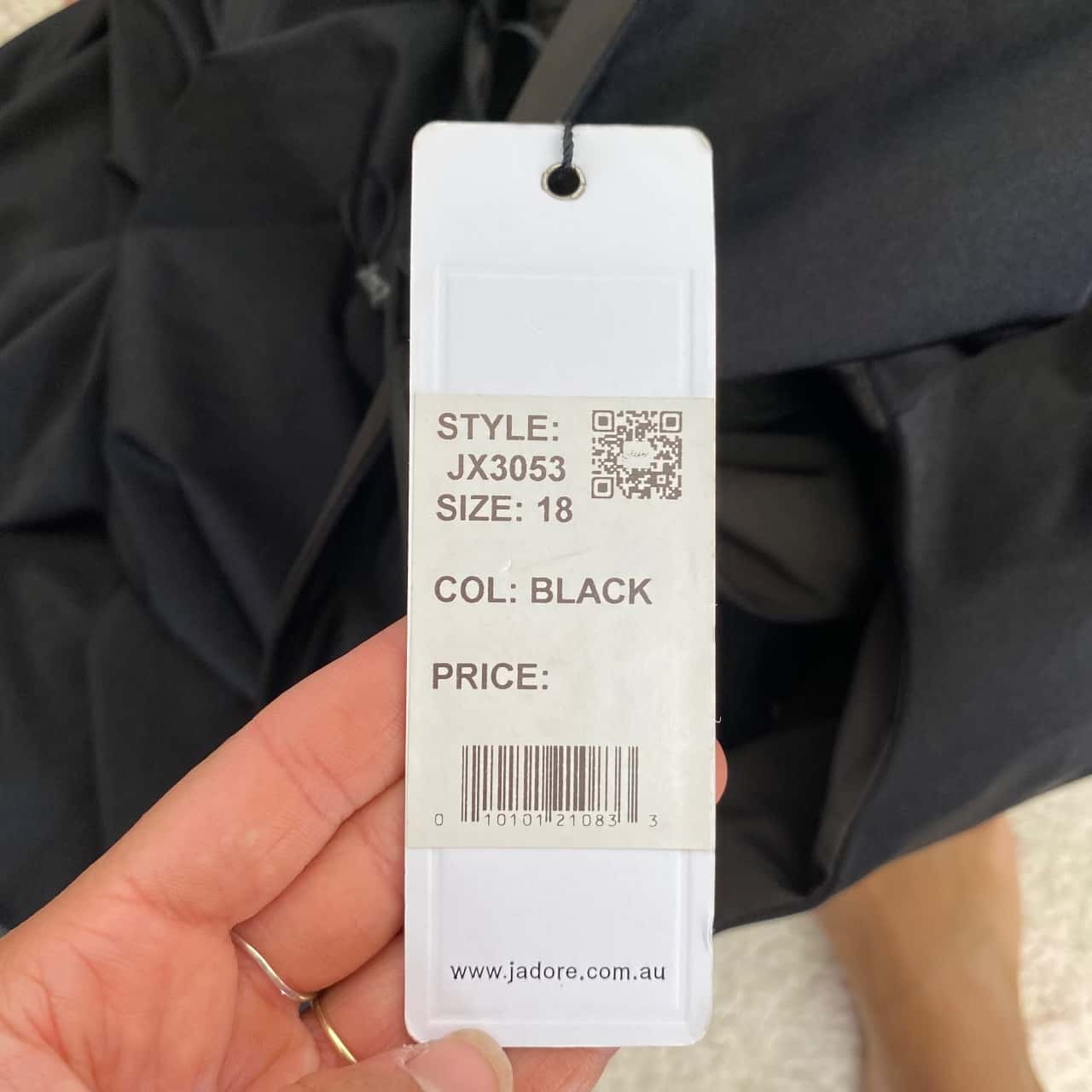 Jadore Black Sleeveless Maxi Dress Size 18