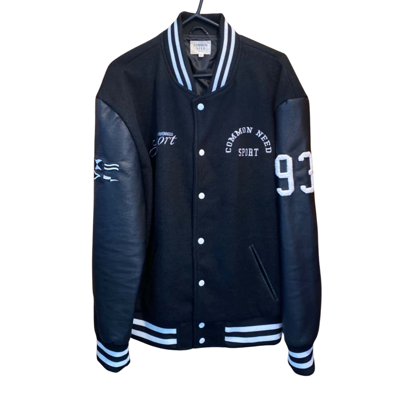 Common Need Mens Size XL Black / White Jacket