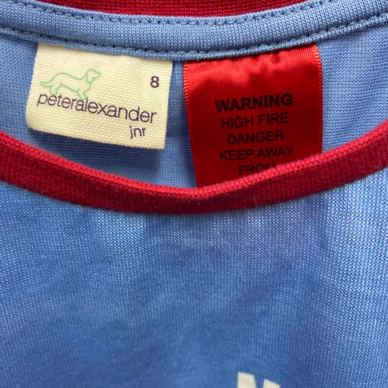 Peter Alexander Kids Size 8 Sleepwear Blue / Pattern (s)