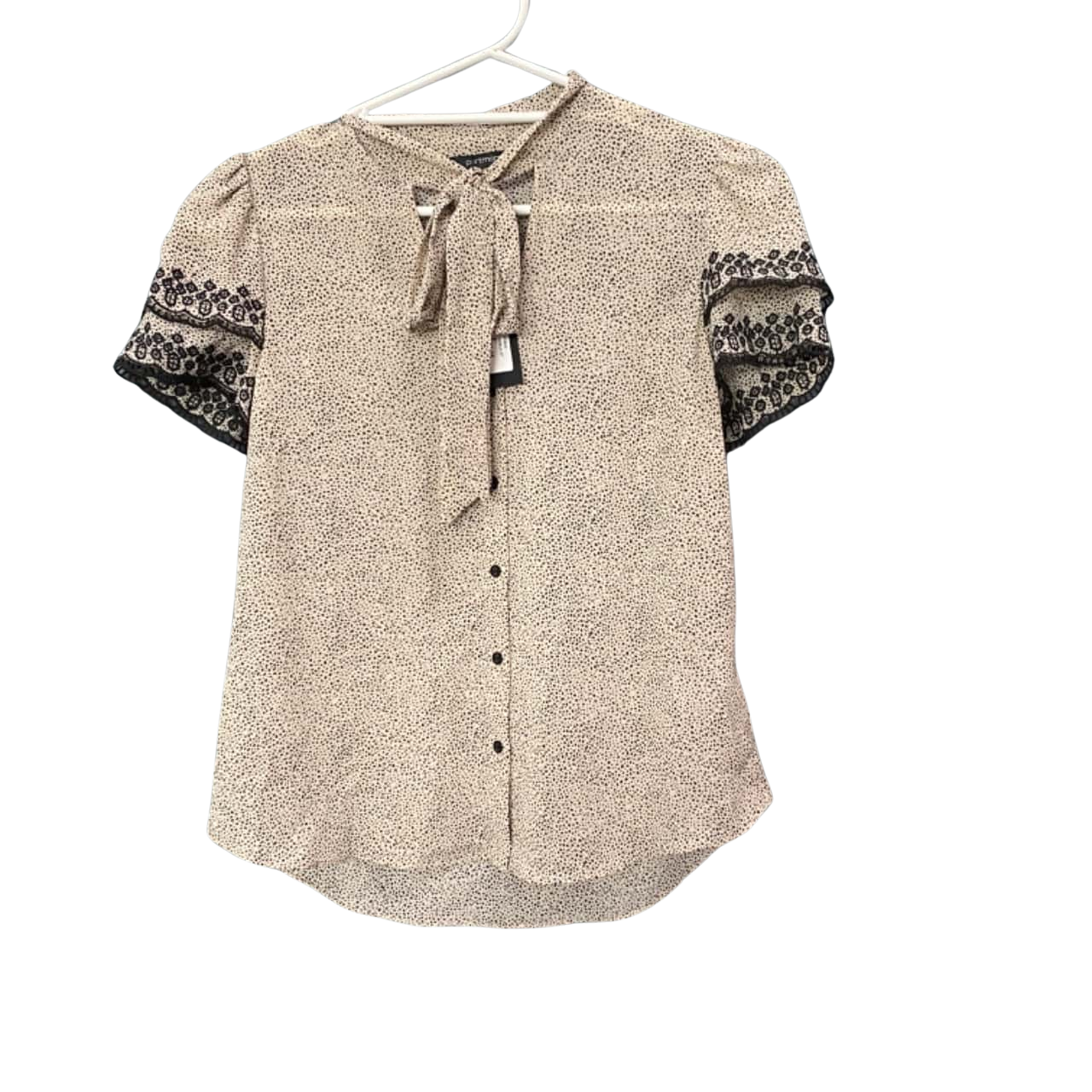 Portmans Womens Size 8 Short Sleeve Polka Dot Top S