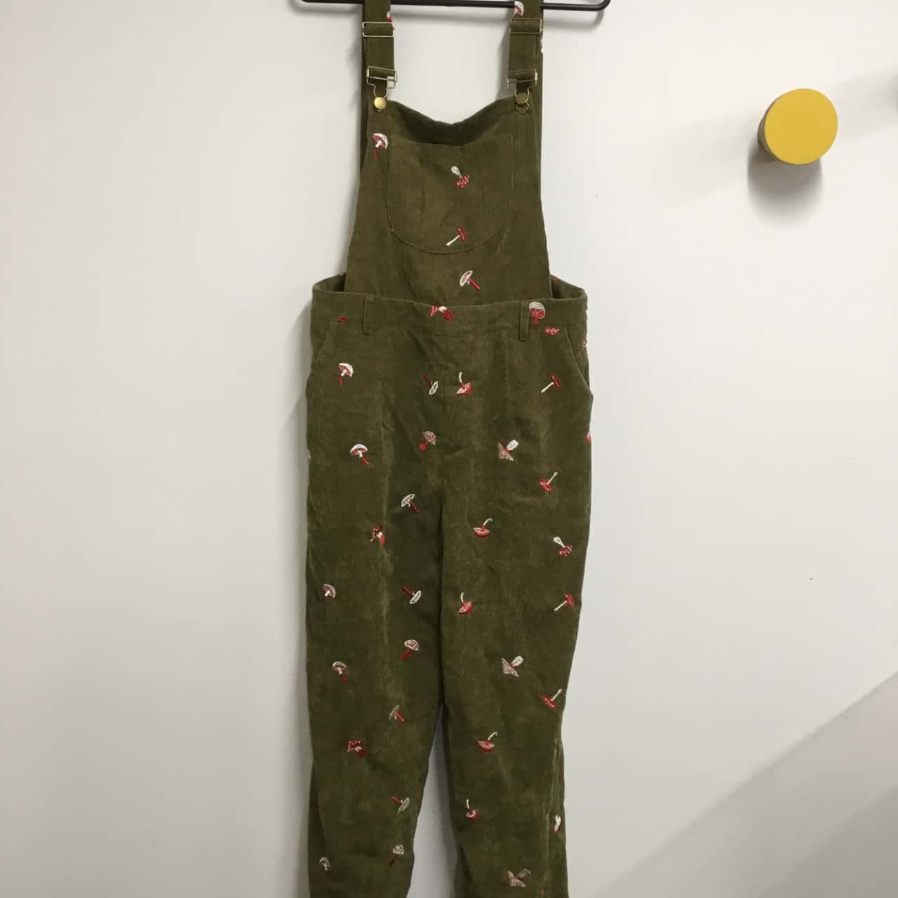 Cider Women's Overalls w Mushrooms Sz XL (s)