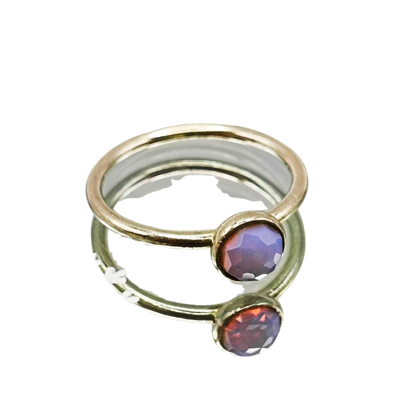 Pandora 925 Silver October Opal Scent Pink Crystal Dome Cut Ring (s)