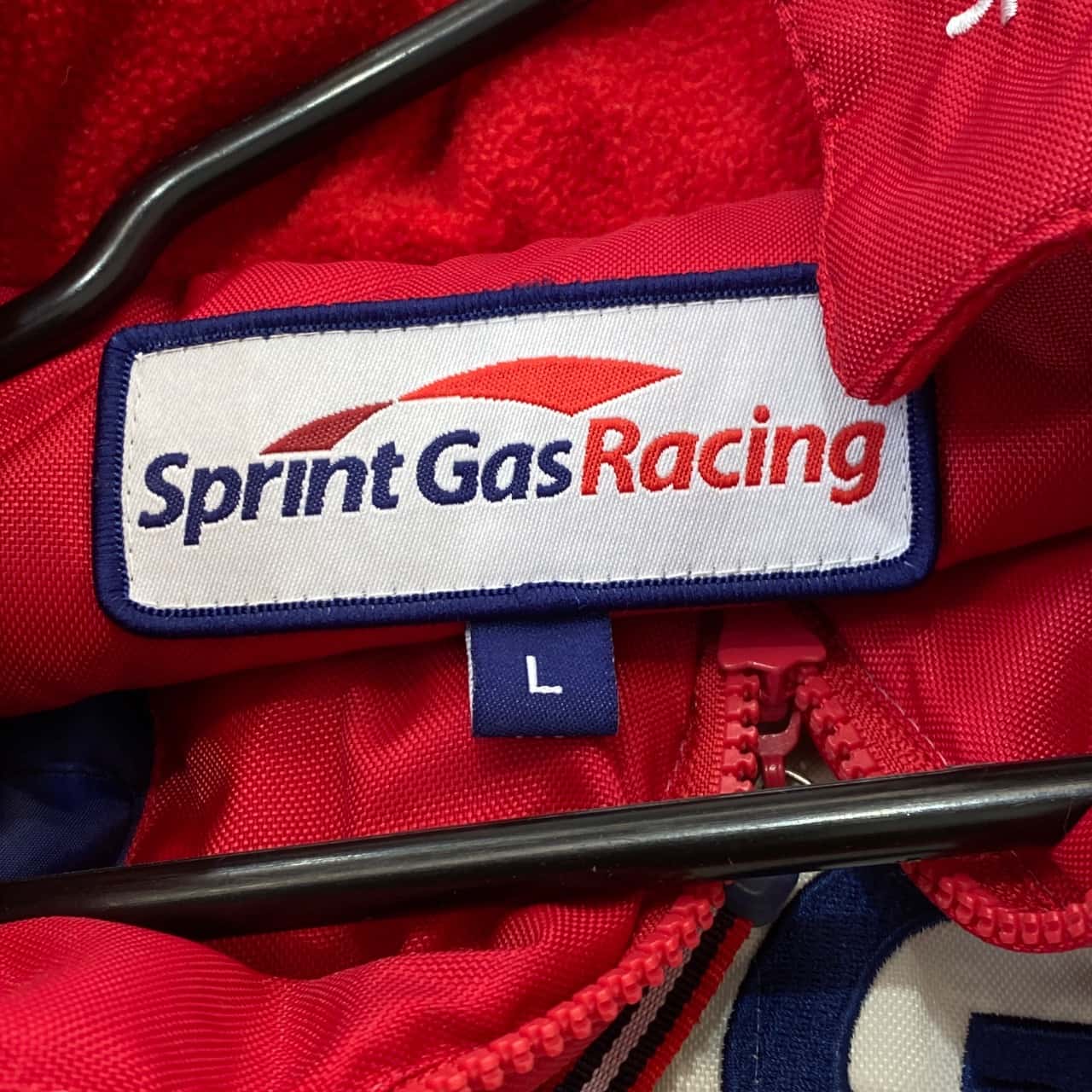 Sprint Gas Racing Mens Size L Red Sports Jacket