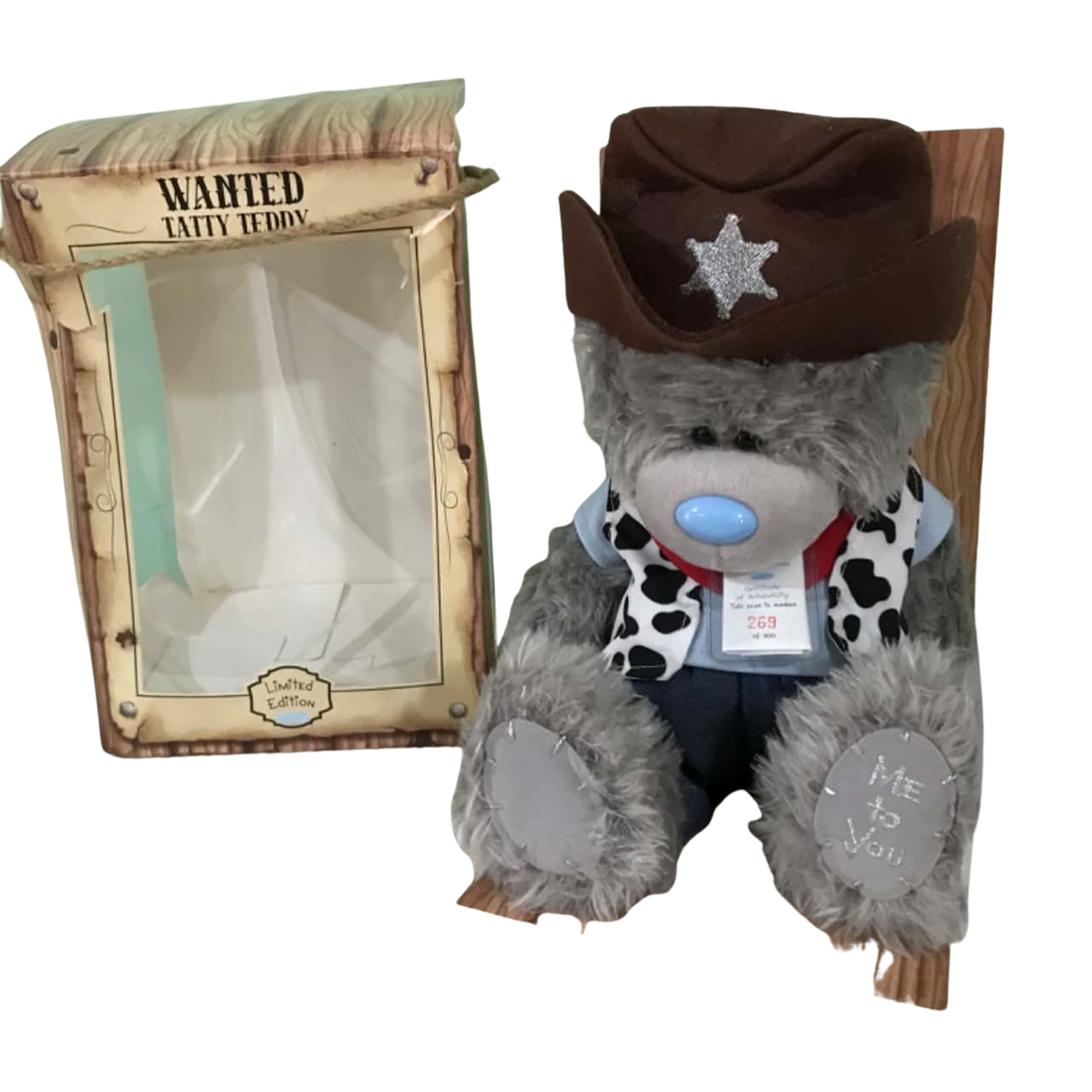 Brand New in Damaged Box Tatty Teddy Blue Nose Bear #269 of 300