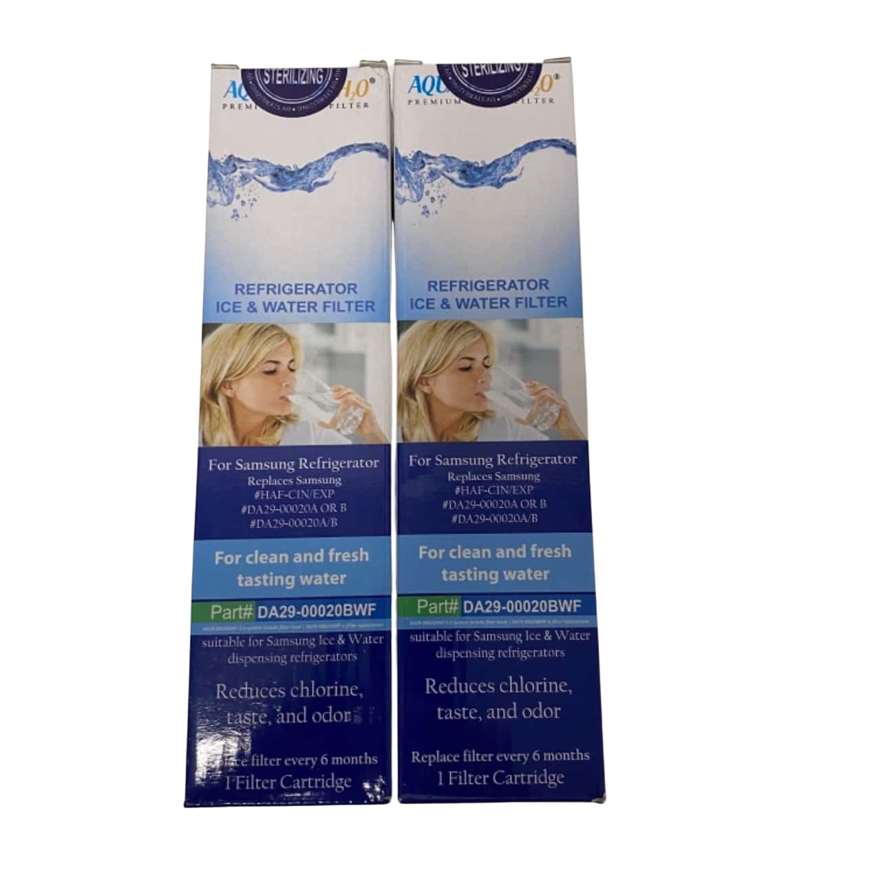 Aqua Blue H2O Refrigerator Ice & Water Filter x2 (sealed in box)(s ...
