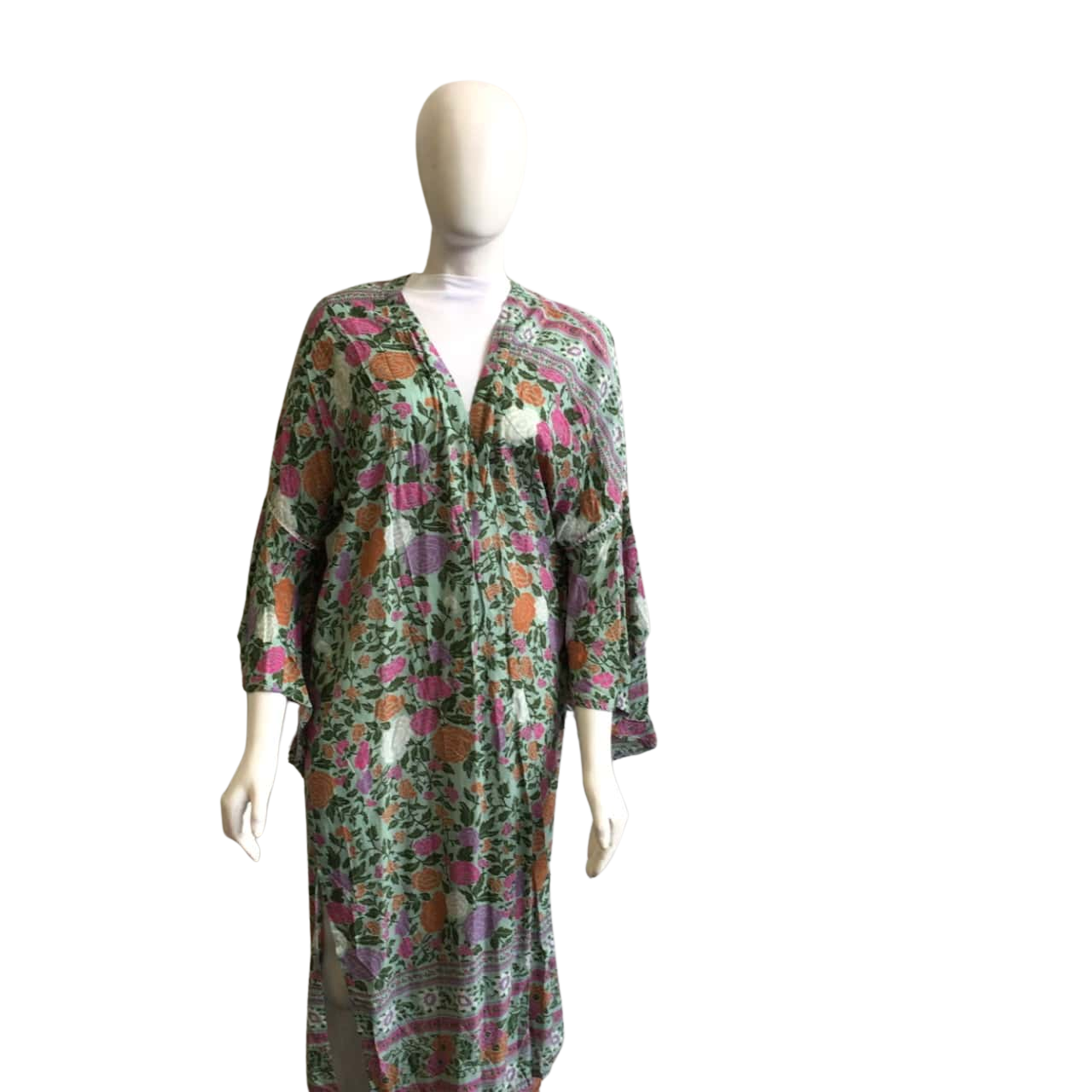 Tanah Folk Womens One Size Longline Kimono / Cardigan Multicoloured (s)