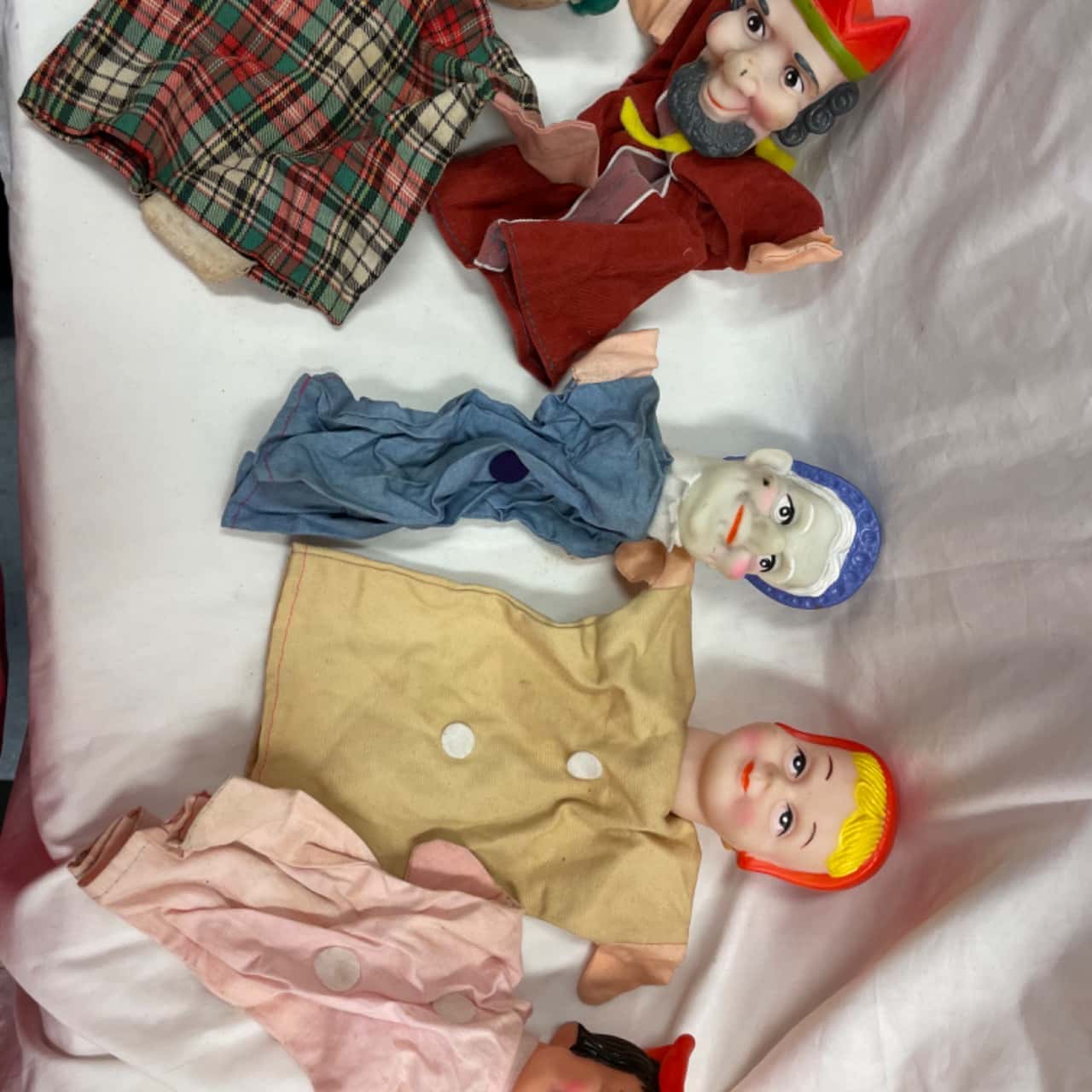 vintage punch and Judy puppets