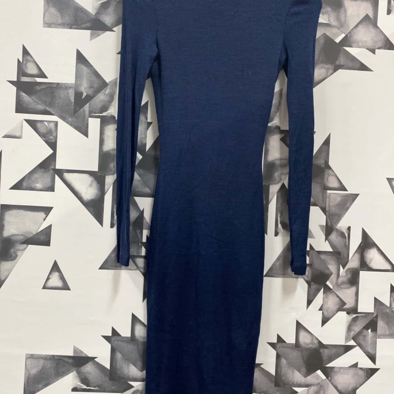 Kookai Womens Size 2 Bodycon Dress Navy Blue (s)