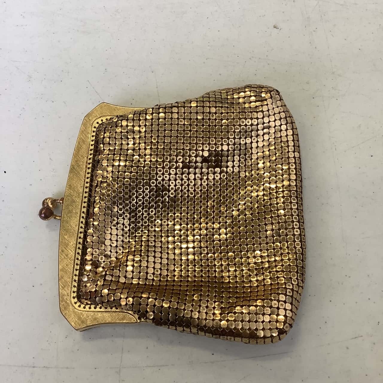 Vintage Oroton Womens Mesh Coin Purse in Gold Colour(s)