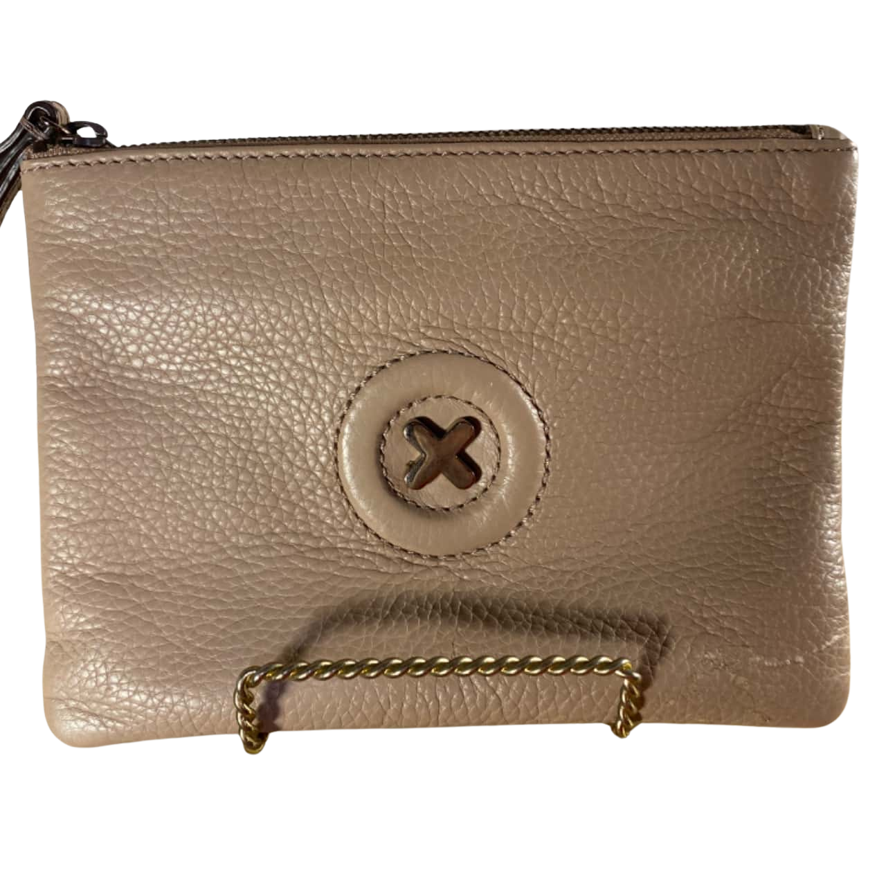 Mimco Womens Leather Purse Beige / Pink (s)