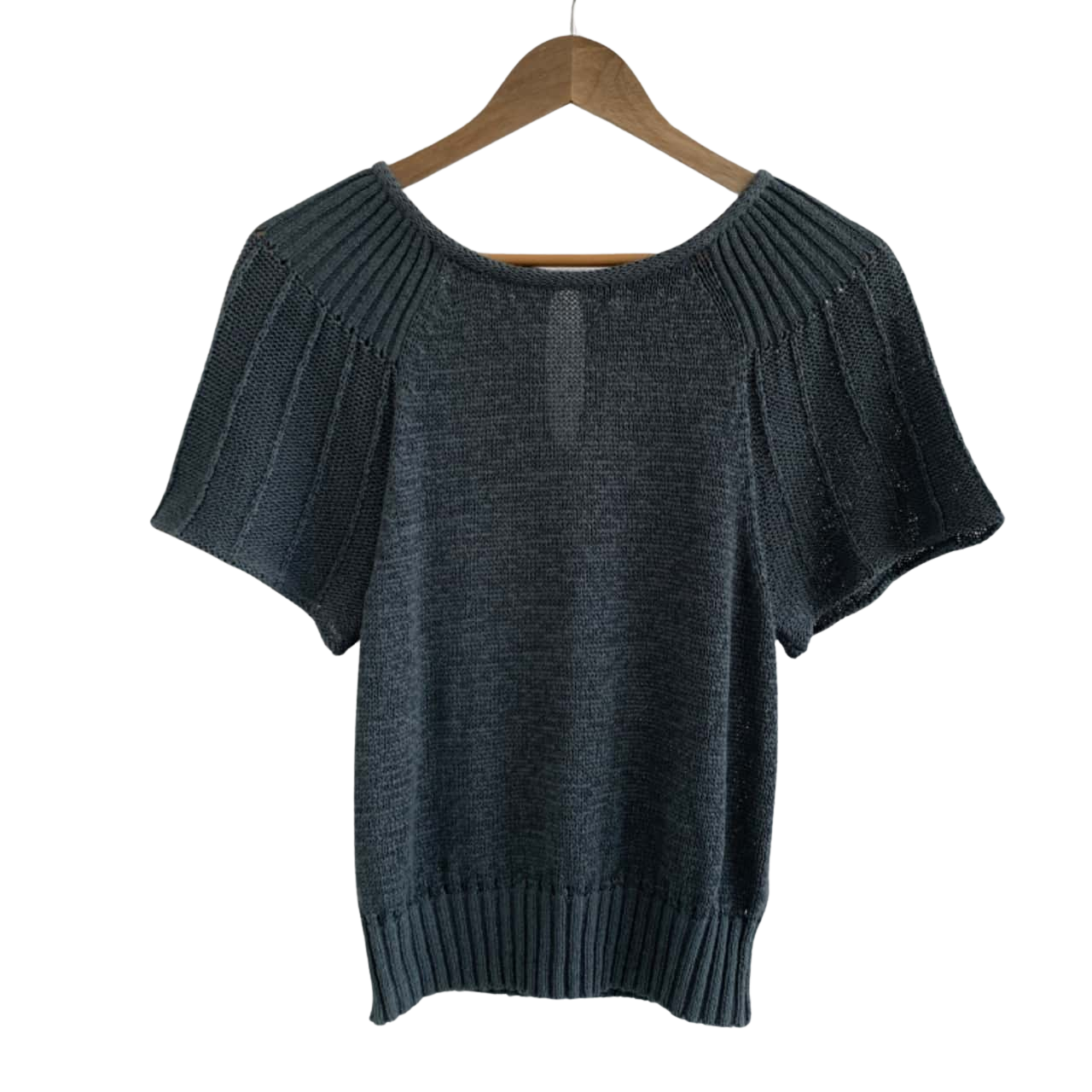 Saba Small Green Linen-Blend Knit(s)