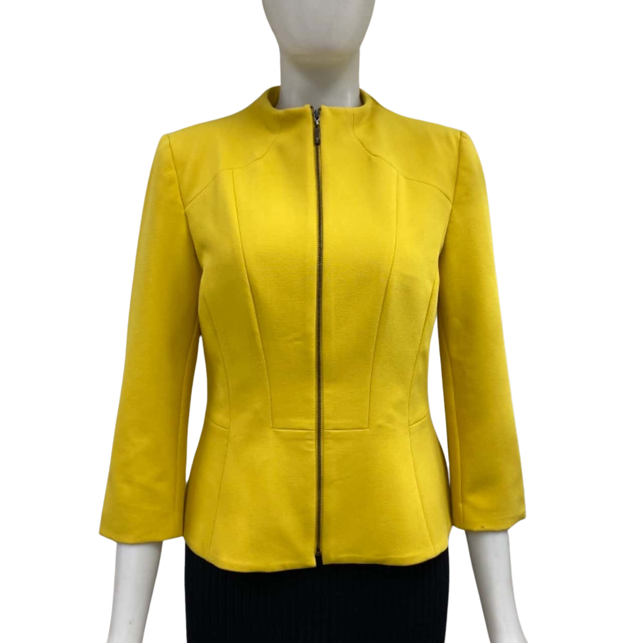 Cue Womens Size 12 Jacket Yellow (s)